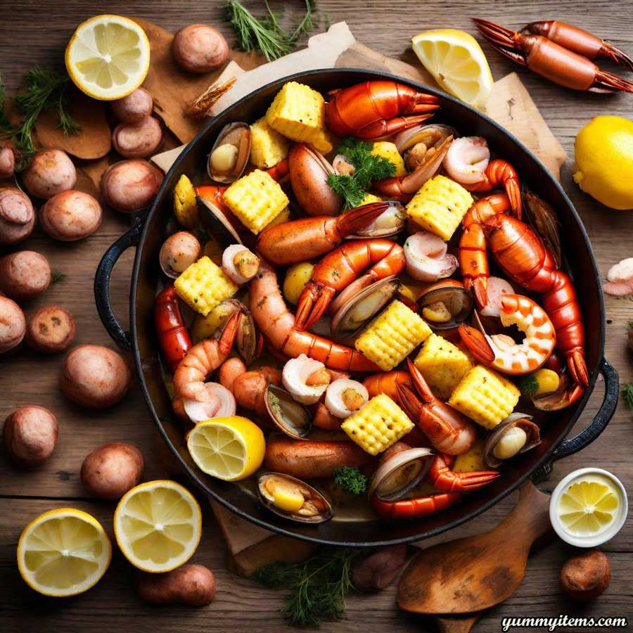 Savoring the Flavors: A Delectable Seafood Boil with Sausage - Food ...